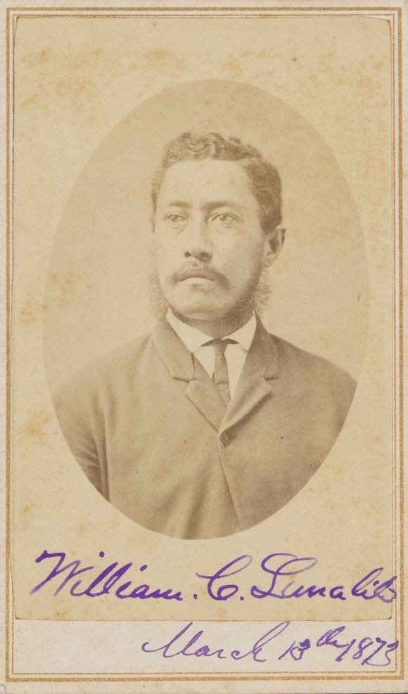 Bonhams : LUNALILO, WILLIAM C., KING.