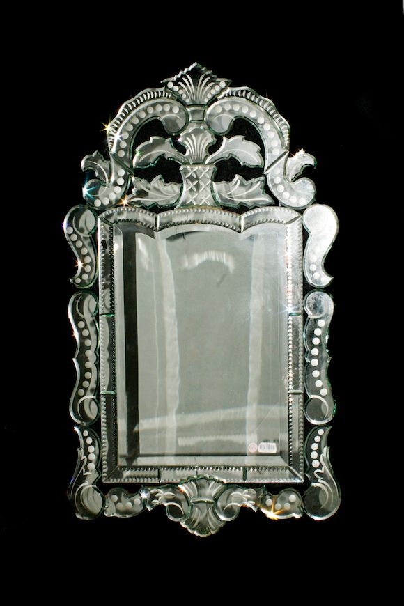 Bonhams : A Venetian style acid etched mirror