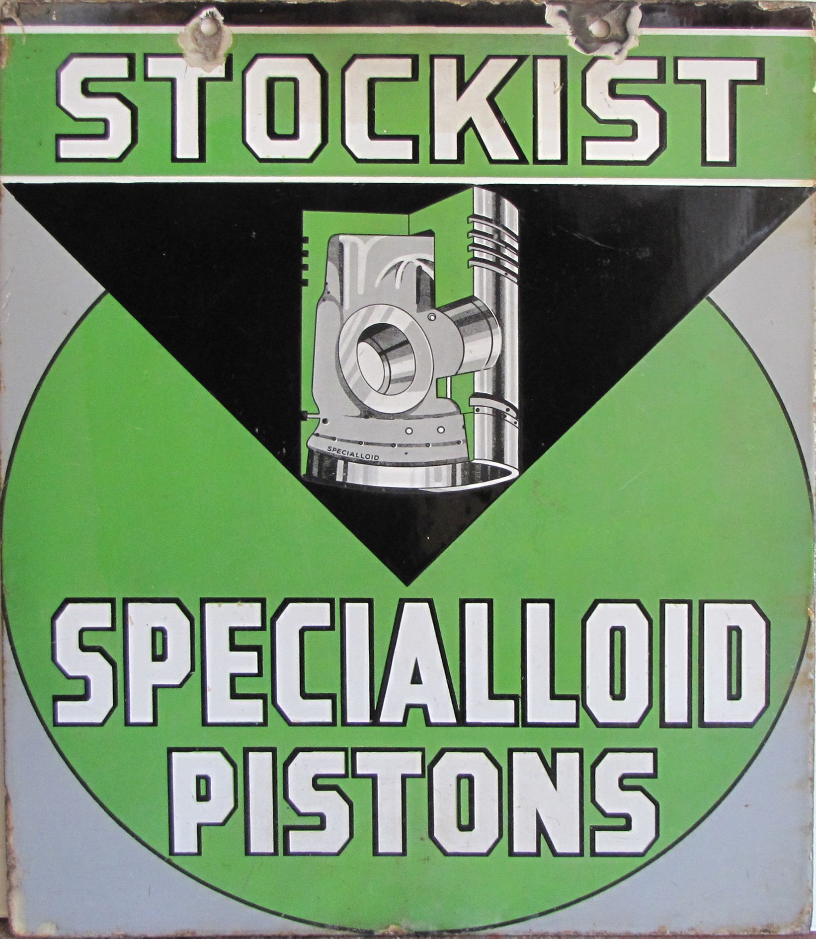 Bonhams Cars : A Specialloid Pistons Stockist enamel sign, British ...
