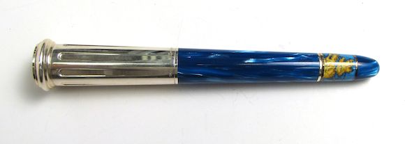 Bonhams : Celluloid and Sterling Silver Classical Greece Fountain Pen ...