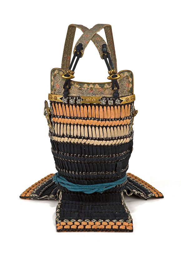 Bonhams : A BLACK LACQUER HARA-ATE Edo period (1615-1868) or Meiji era ...