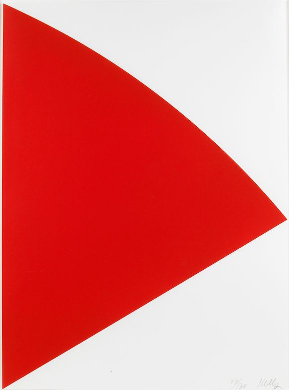 Bonhams : Ellsworth Kelly (American, born 1923); Red Curve (for Joel);