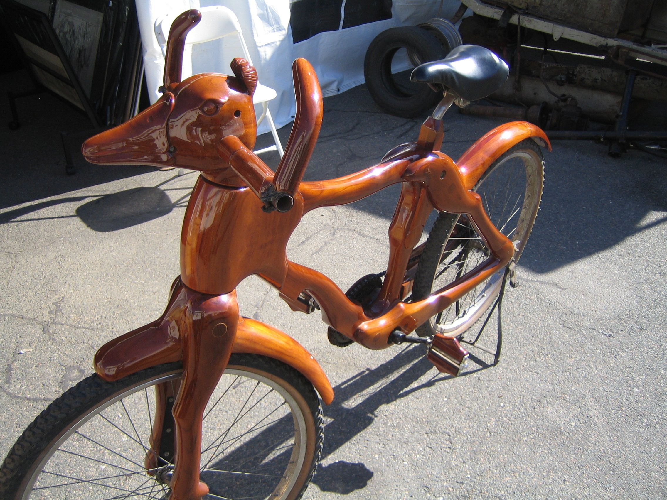 Bonhams Cars : Javanese Wooden "Duck" Bicycle