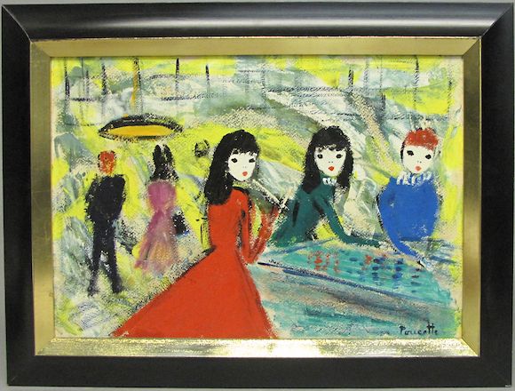 Bonhams : Various Artists A group of five framed oil paintings