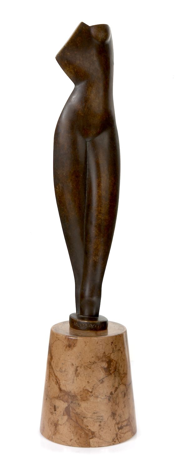Bonhams : Alexander Archipenko (Ukrainian, 1887-1964) Flat Torso, 1914 ...