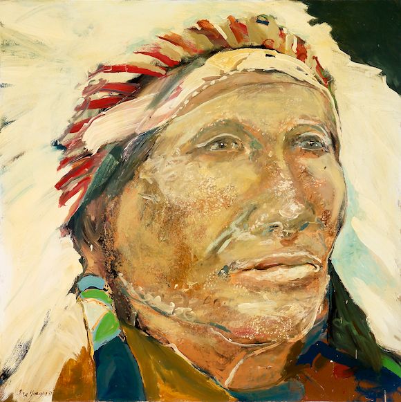 Bonhams : Ira Yeager (American, born 1938) Native American with ...