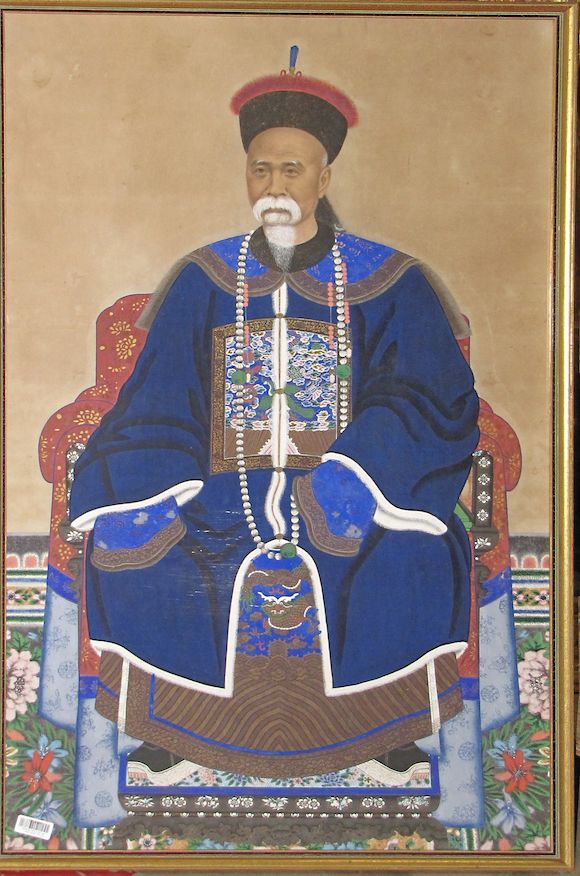 Bonhams : Anonymous (Late Qing/Republic Period) Two ancestor portraits