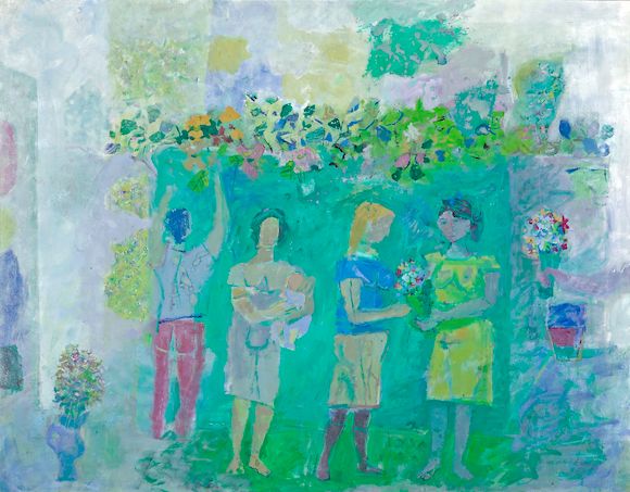 Bonhams : Arnold Blanch (American, 1896-1968) Flora (from Fertility of Life Series), 1964 36 x 46in