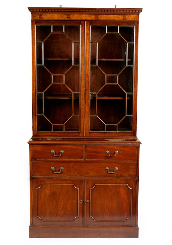 Bonhams : A Regency style mahogany bookcase cabinet