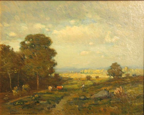 Bonhams : Benjamin Osro Eggleston (American, 1867-1937) Berkshire Hills landscape 8 x 10in