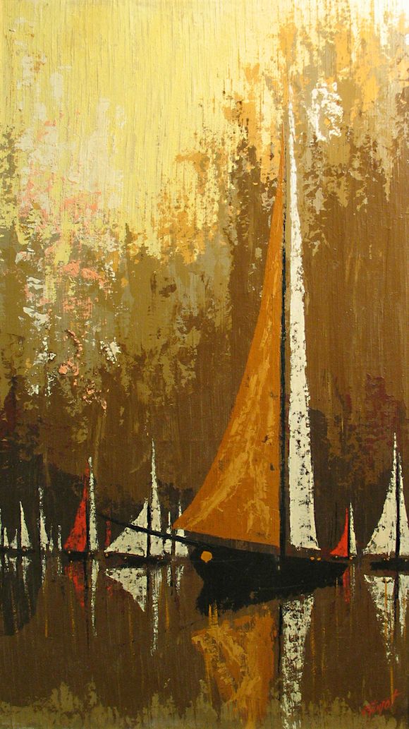 Bonhams : Jacques Henri Guyot (French, born 1941) Waiting for wind 42 x ...