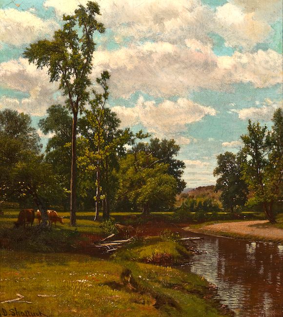 Bonhams : Aaron Draper Shattuck (American, 1832-1928) Summer Breeze 15 ...
