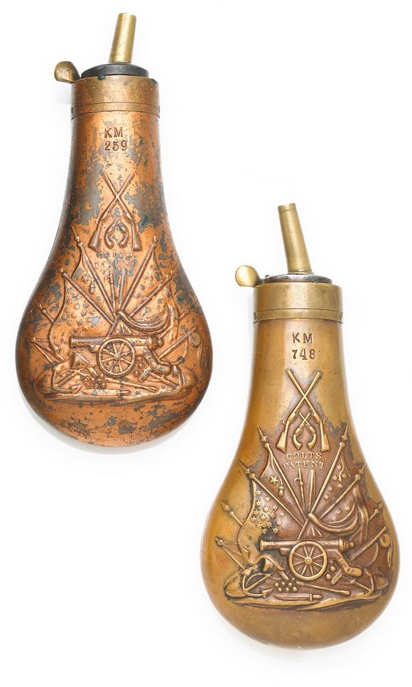 Bonhams : A scarce Austrian Kriegsmarine powder flask for the Colt ...