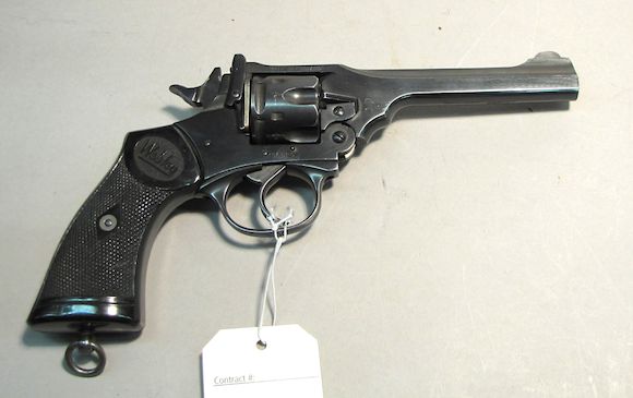 Bonhams : A Webley & Scott Mark VI M&P double action revolver