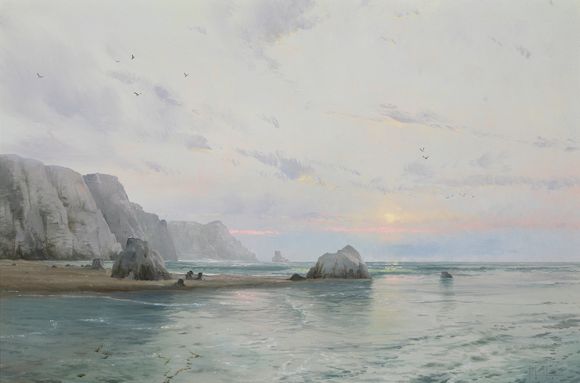 Bonhams : Thomas Kinkade (American, born 1958) Waning Day, Pacific ...