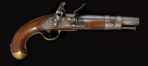 Bonhams : A U.S. Model 1811 flintlock martial pistol by Simeon North