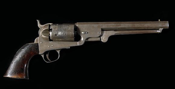 Bonhams : A Belgian Colt brevete Model 1851 Navy percussion revolver