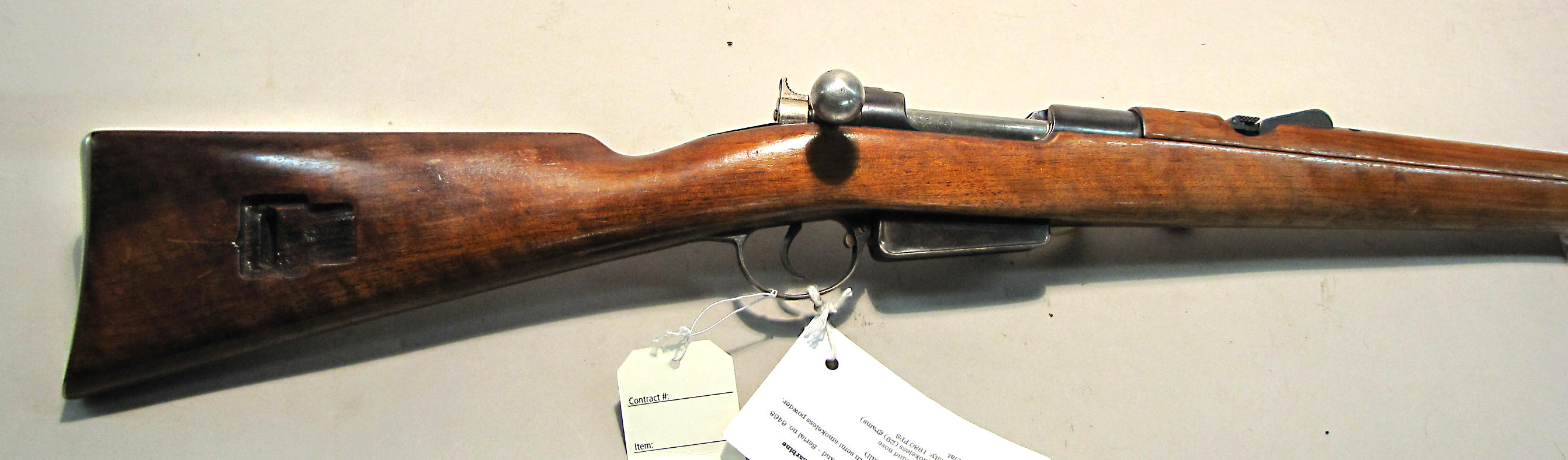 A Swiss Model 1893 Mannlicher cavalry carbine - auctions & price archive