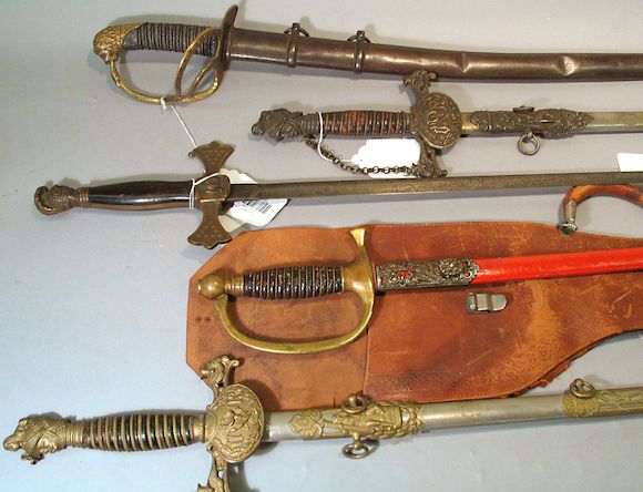 Bonhams : A lot of five American fraternal order swords