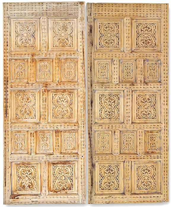 Bonhams : A pair of Peruvian doors in the Baroque taste 19th century