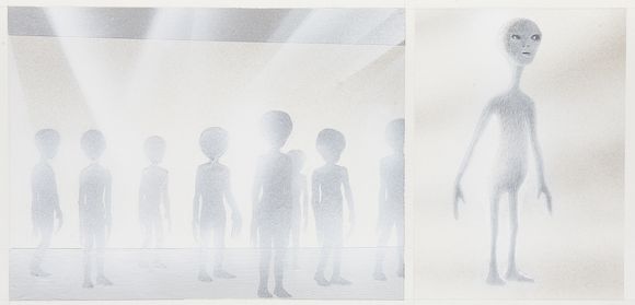 Bonhams : A drawing from Close Encounters of the Third Kind