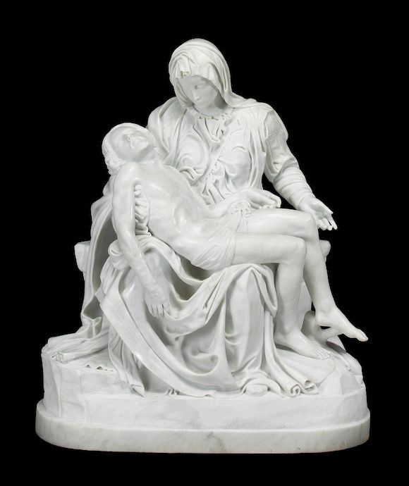 Bonhams : An Italian marble group: La Pietà signed F. Cervietti after ...