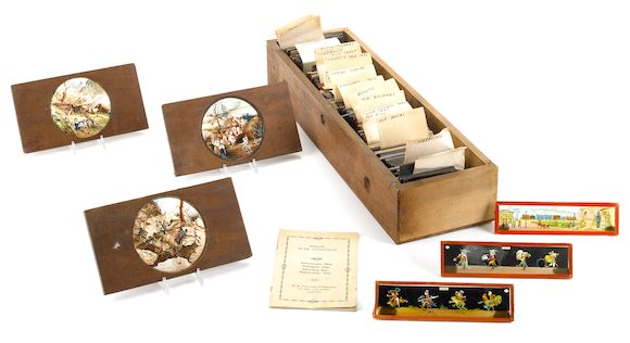 Bonhams : A collection of 'magic lantern' and other old collectible ...