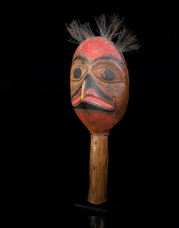Bonhams : A Tlingit bird rattle