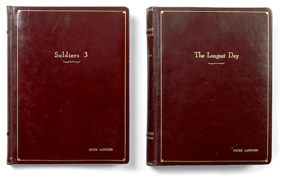 Bonhams : Two Peter Lawford personally-owned leather-bound scripts, 1962