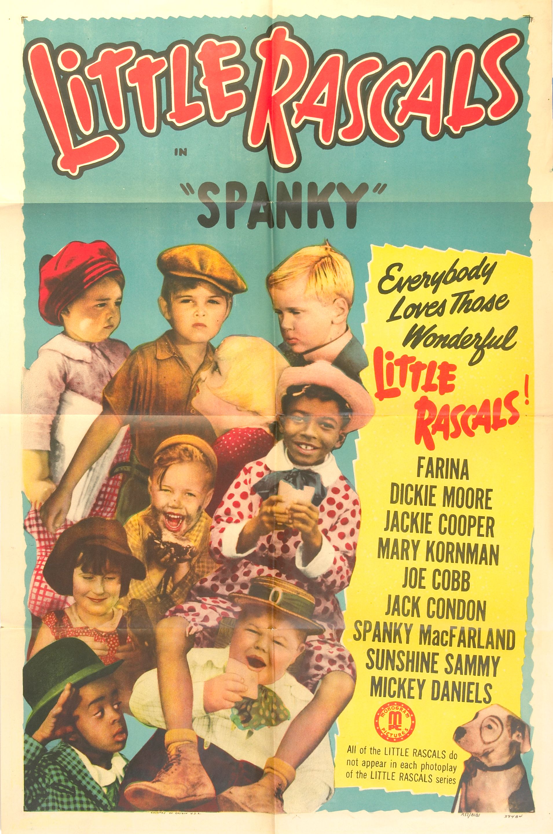 A Little Rascals large group of stock one-sheet film posters, 1940s ...