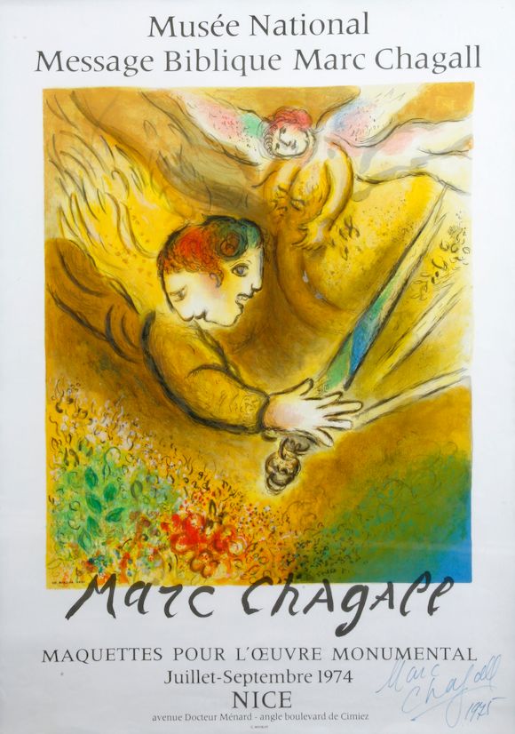 Bonhams : Marc Chagall (Russian/French, 1887-1985); The Angel of Judgment;