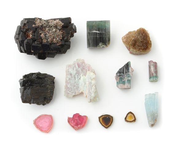 Bonhams : Group of Tourmaline Specimens