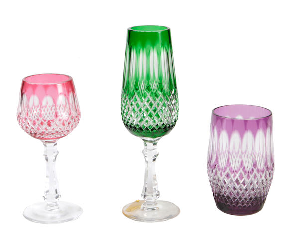 Bonhams An Assorted Group Of Bohemian Cut Glassware