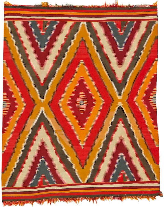 Bonhams : A Navajo Germantown rug, 5ft 8in x 4ft 8in