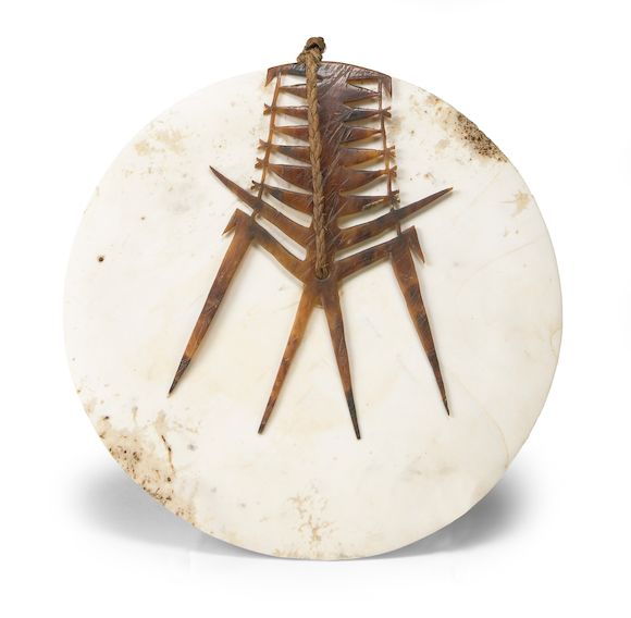 Bonhams : A Santa Cruz Island shell, fiber and turtle shell breast ...