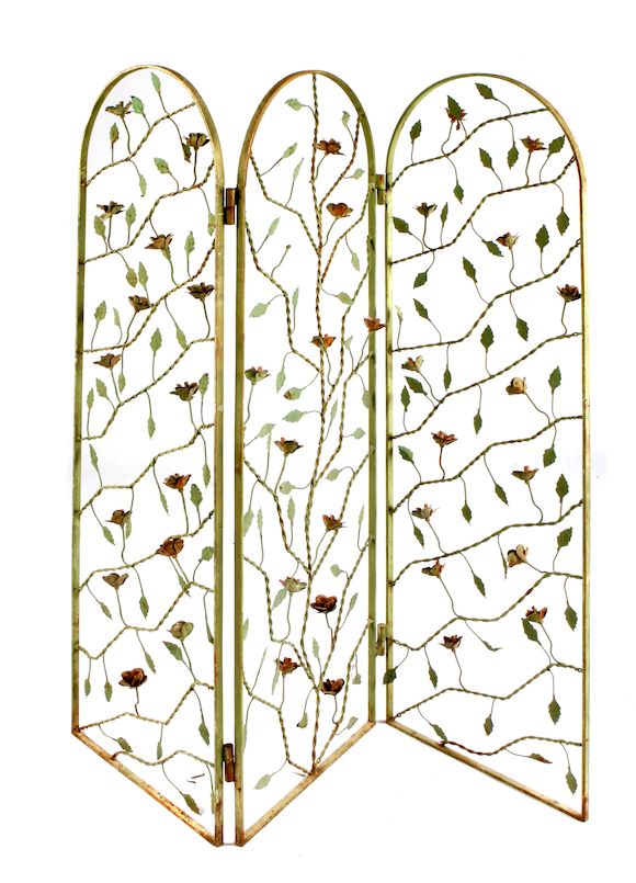 Bonhams : A pair of Spanish Colonial style wrought iron screens