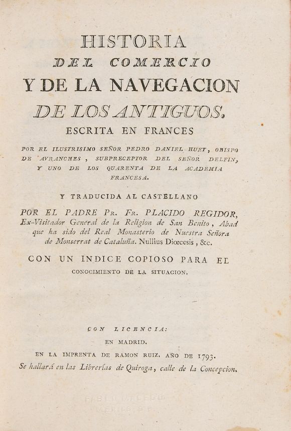 Bonhams : HUET, PIERRE DANIEL. 1630-1721.