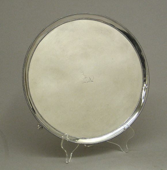 Bonhams : George III Silver Salver by Hester Bateman