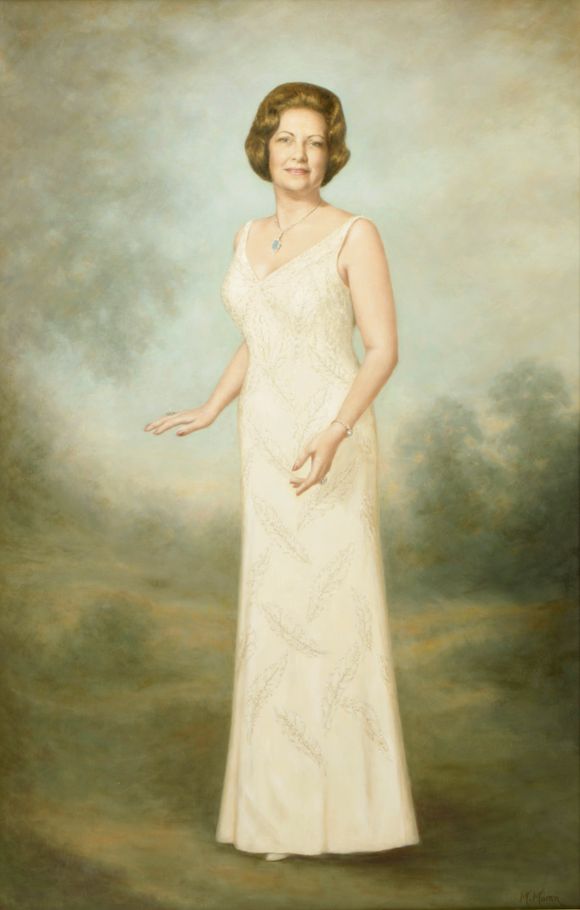 Bonhams : M. Moran (20th century) A portrait of Elizabeth Vincent, full ...