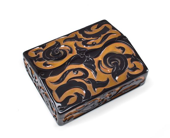 Bonhams : YOSHIDA IKKEI, FIRST HALF 20TH CENTURY A lacquer writing box ...