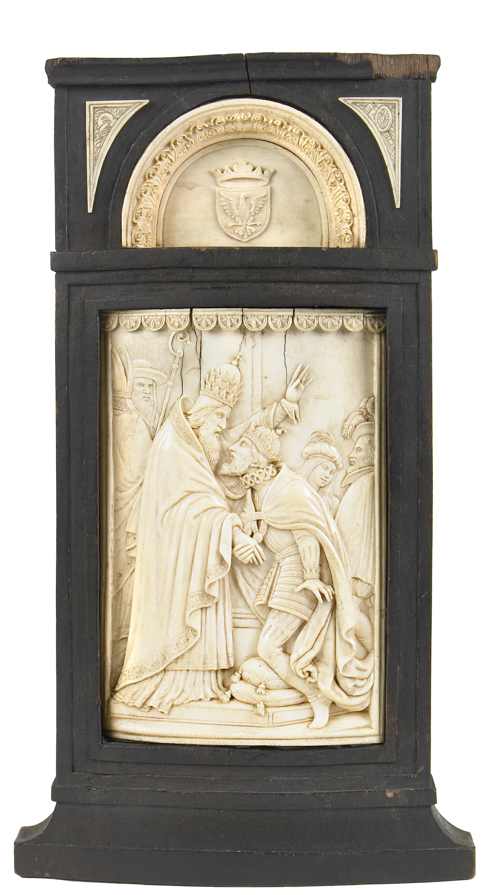 Bonhams : A Continental carved ivory panel 19th century