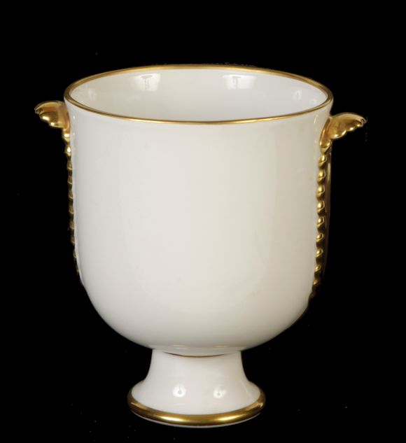 Bonhams : A pair of German glazed ceramic cachepot 1930s