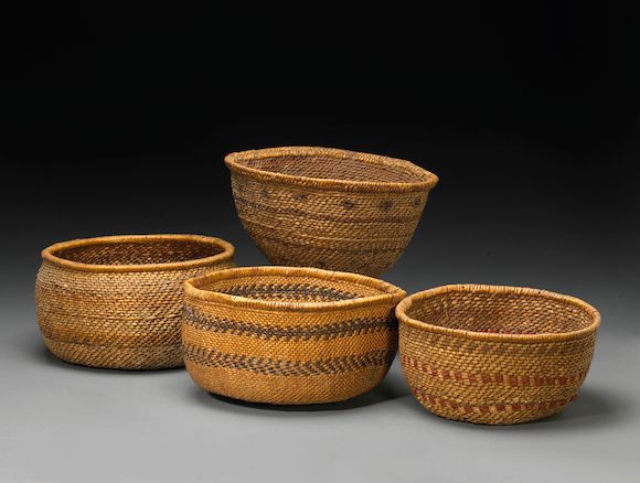 Bonhams : Four Walapai or Havasupai baskets