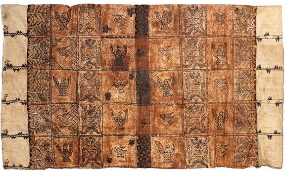 Bonhams : A group of Polynesian tapa cloths