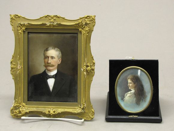 Bonhams : Two German miniature portraits late 19th century
