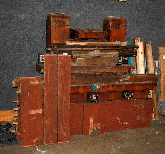 Bonhams : A Brunswick-Balke-Collender inlaid hardwod pool table circa 1900