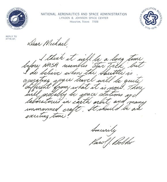 Bonhams : SKYLAB & SHUTTLE LETTERS.