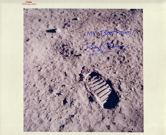Bonhams : BOOTPRINT ON THE MOON.