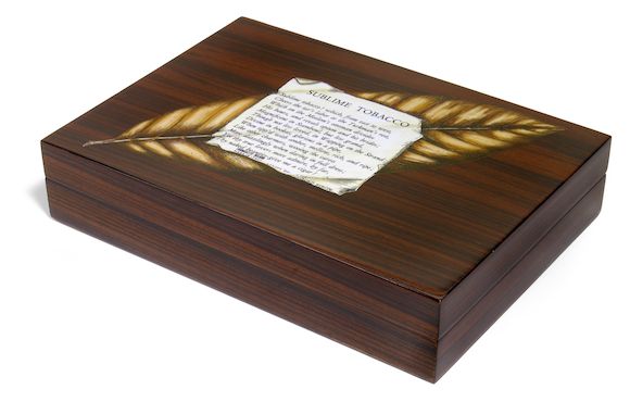 Bonhams : A Fornasetti lithographically printed rosewood humidor 2004