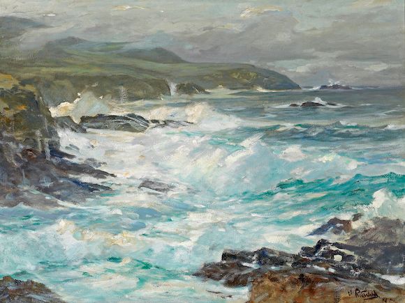 Bonhams : William Ritschel (1864-1949) Carmel coast range 30 x 40in ...